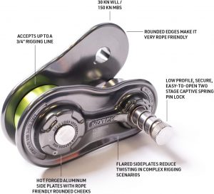 Notch 19mm Rigging Pulley Block - Honey Brothers