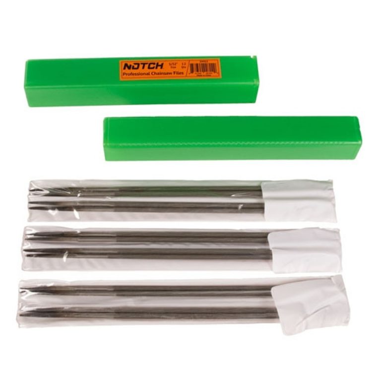 Notch Chainsaw Chain Files – 12 Pack
