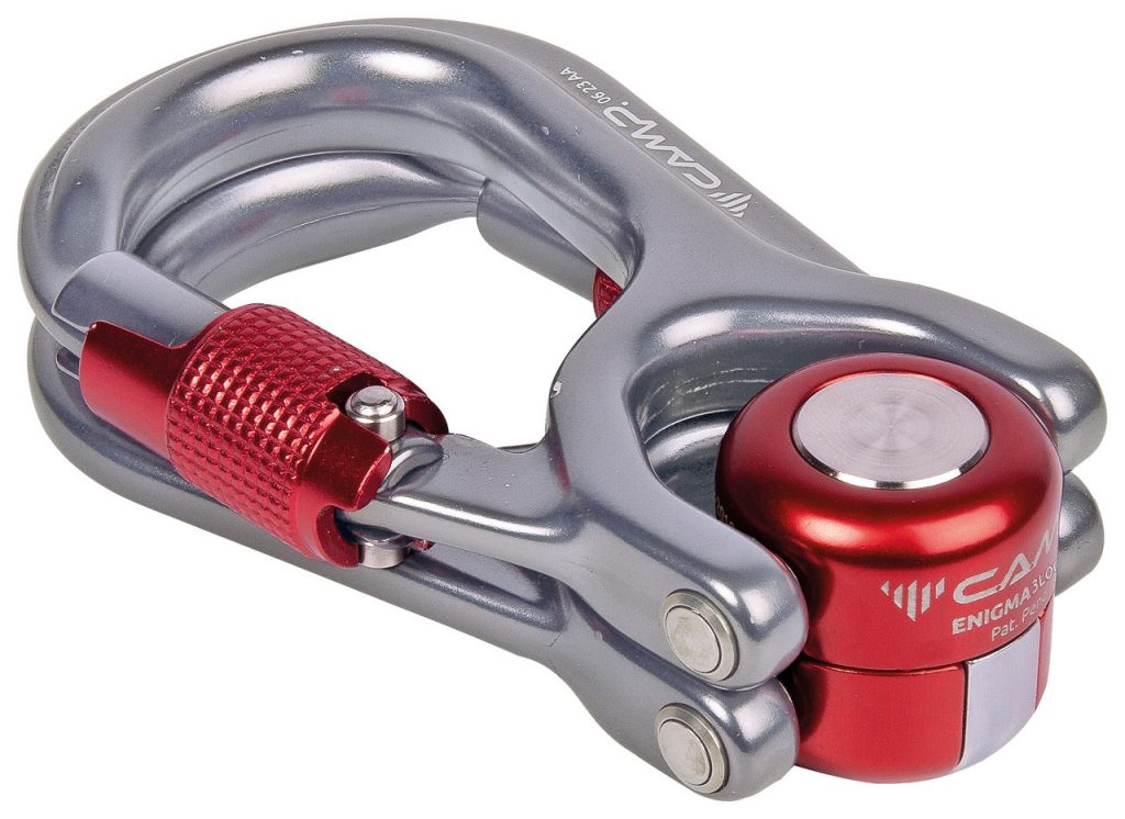 Camp Enigma 3 Lock Swivel Carabiner Double - Silver/Red - Honey Brothers