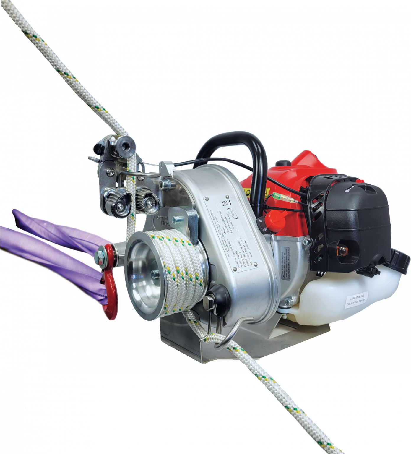 Portable Winch Petrol Winch - 1200kg Pull Force (Maruyama 50cc Engine)