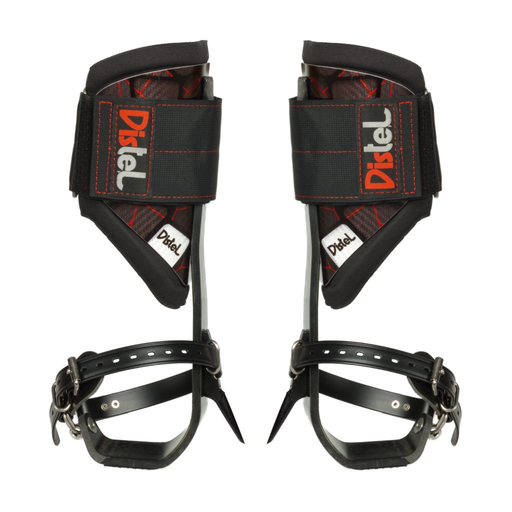 Distel Carbon 3.1 Climbing Spurs / Spikes - Leather Straps - Honey Brothers