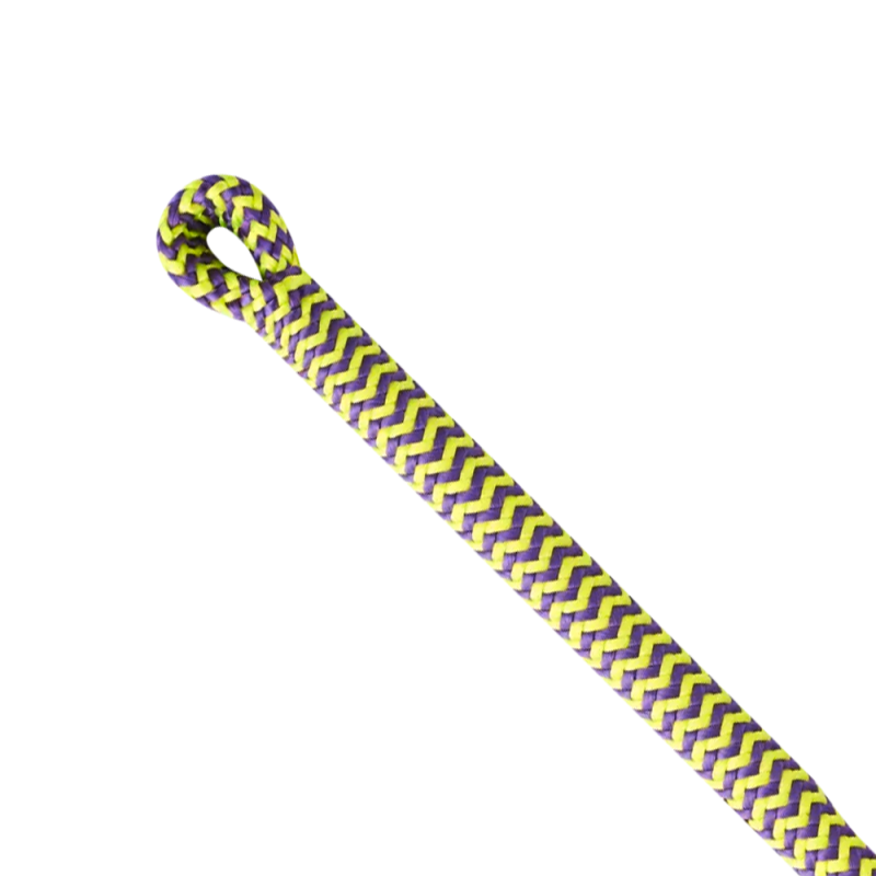 Edelrid Woodpecker Purple/Yellow 11.7mm Climbing Rope - 1 Splice ...