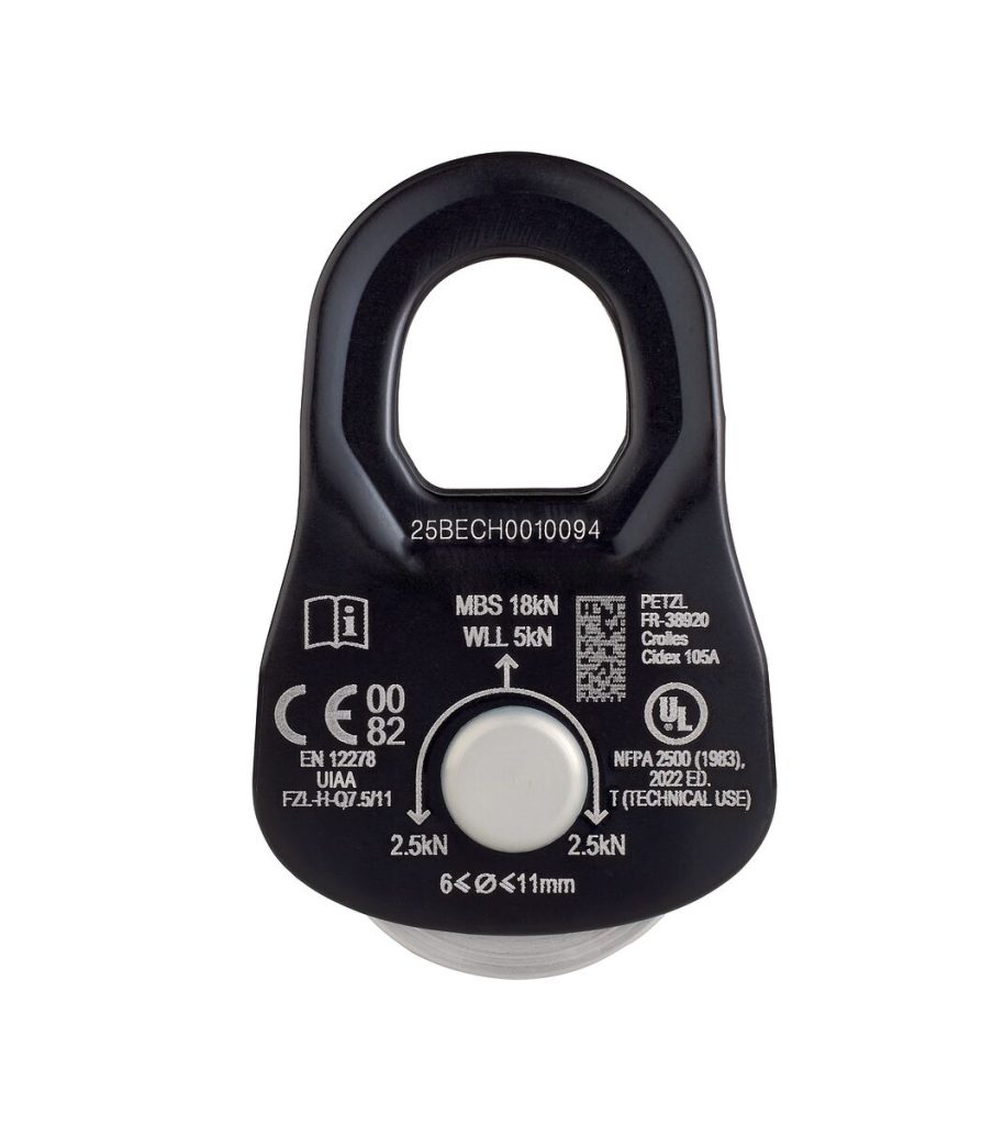 Petzl Rescue S Pulley - Black - Honey Brothers