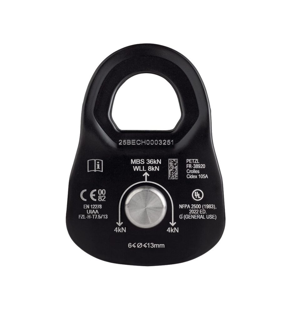 Petzl Rescue M Pulley - Black - Honey Brothers